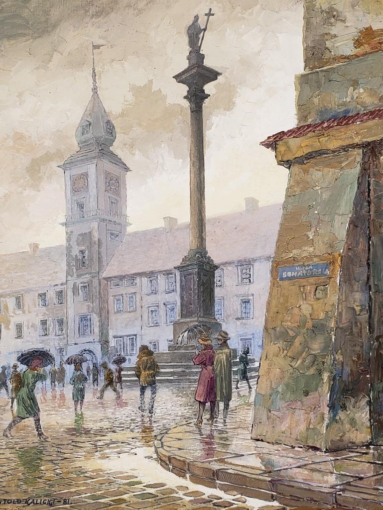 Witold Kalicki Oil, "old Warsaw Town"