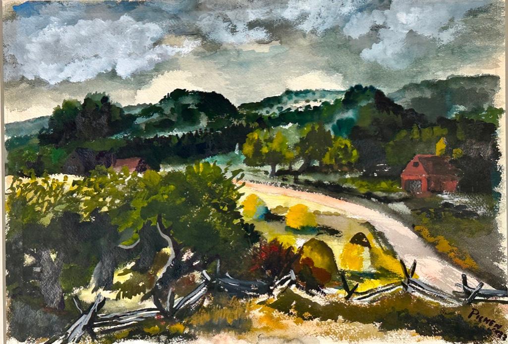 George Picken Watercolor, Poughkeepsie, New York