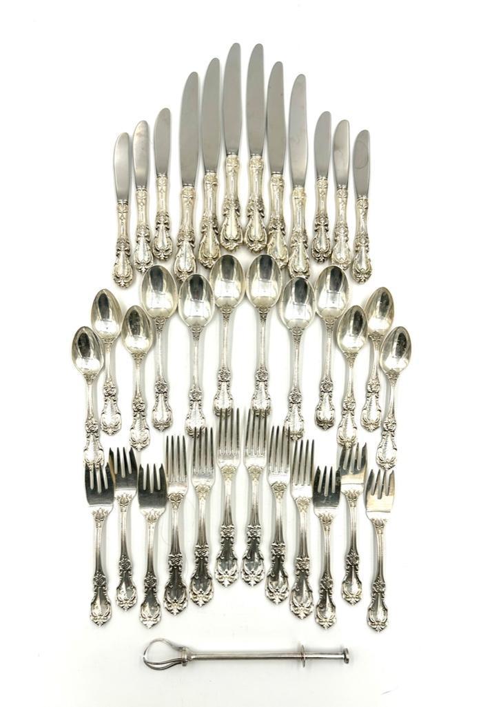 Reed And Barton Sterling Silver Flatware, Burgundy Pattern