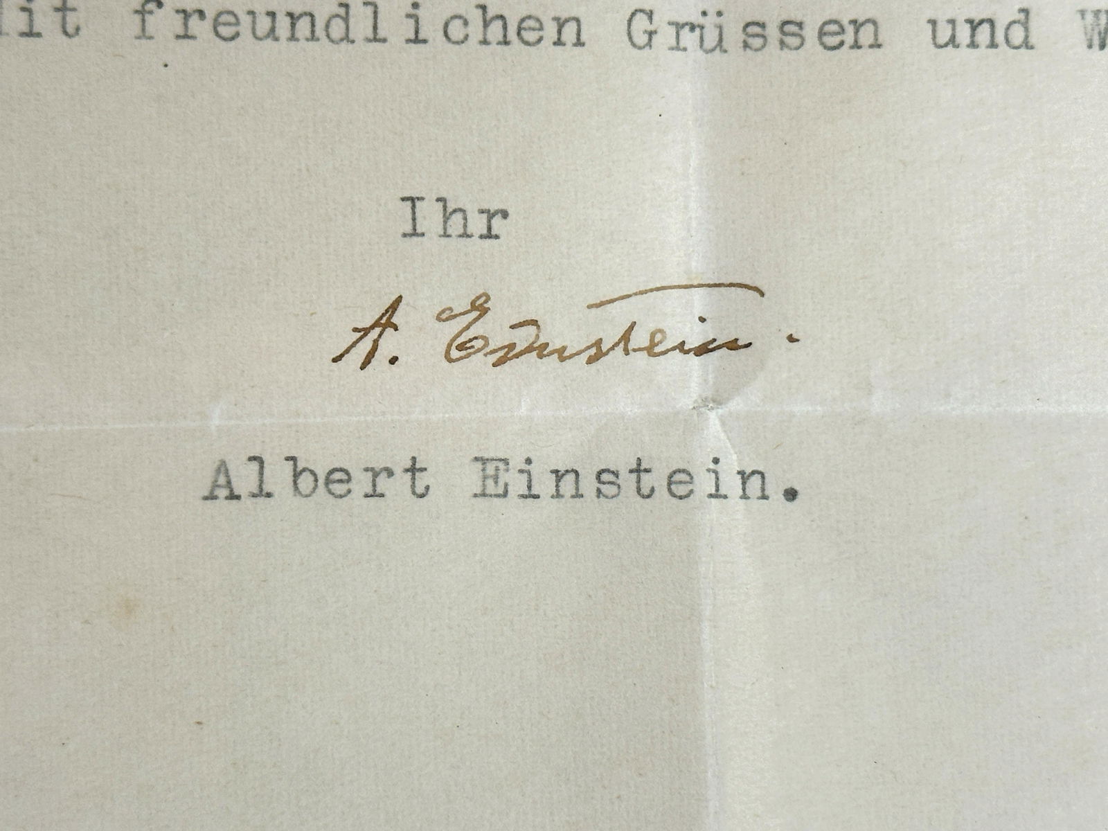 Albert Einstein Signature; Typed Letter Signed - Mar 11, 2023 | Neue ...