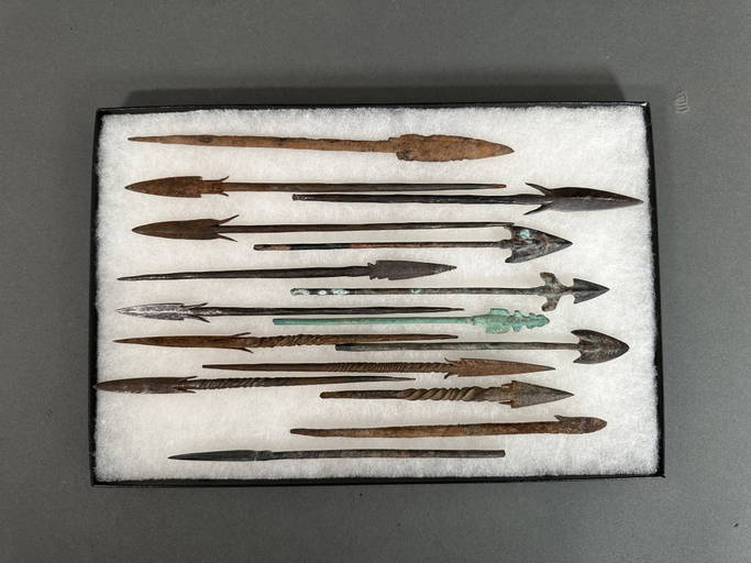 Collection Of 16 Spear Tips