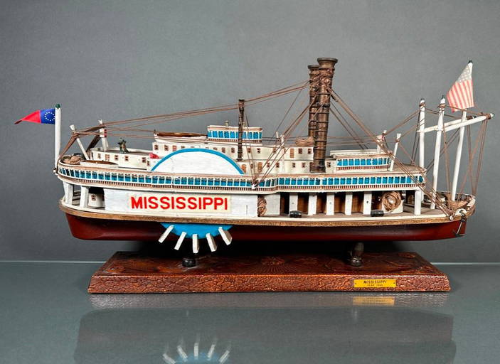 Model Mississippi River Boat 1850