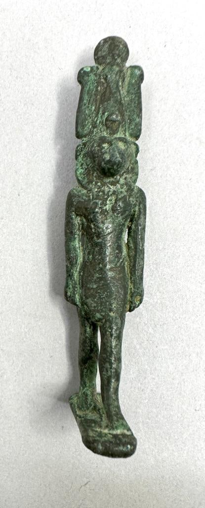 Bronze Statue Of Maahes, Egyptian, Ca. 664-332 Bce Auction