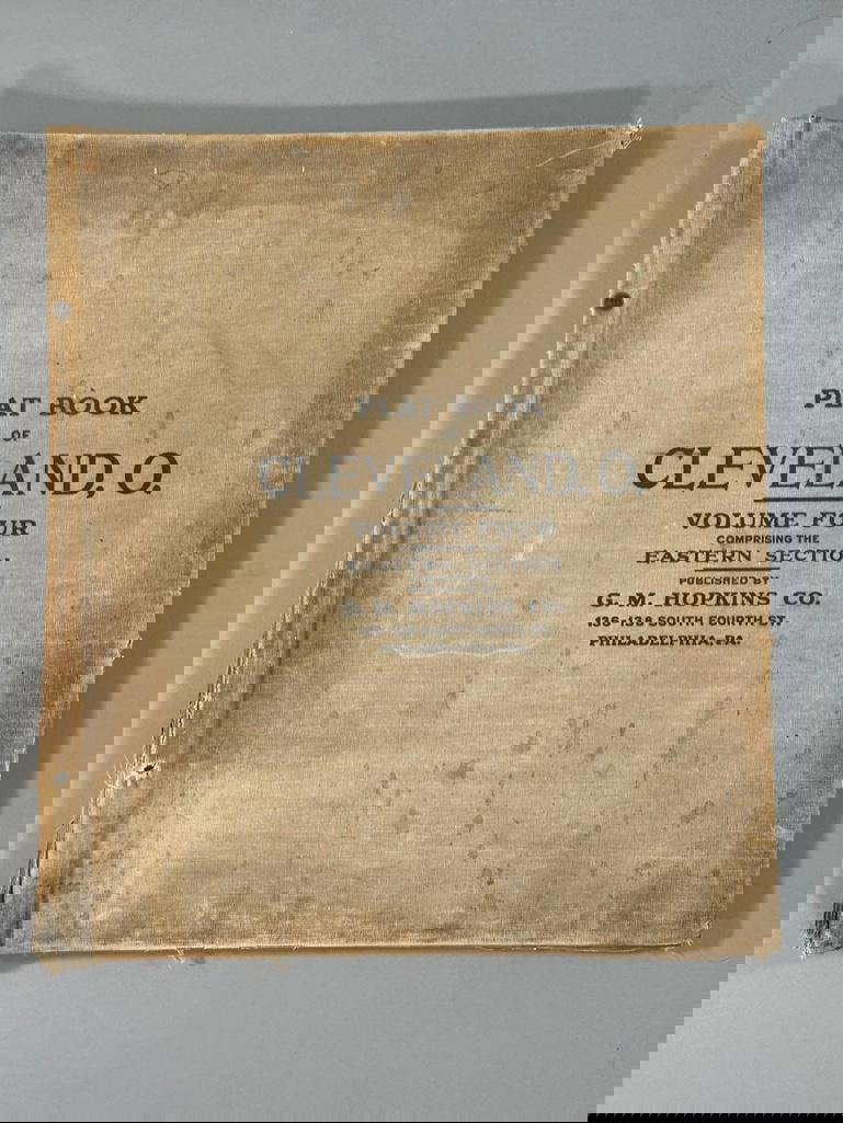 Plat Book Of The City Of Cleveland, Ohio, Volume Four 1922 Auction
