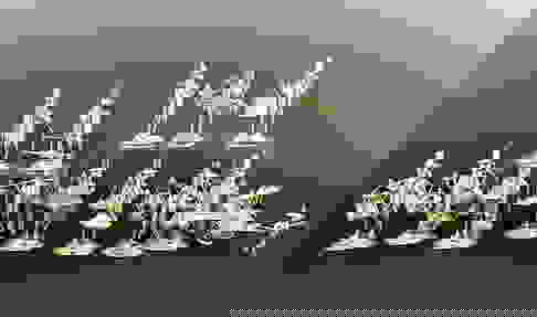 Fourteen Figural Sterling Silver Place Card Holders Auction