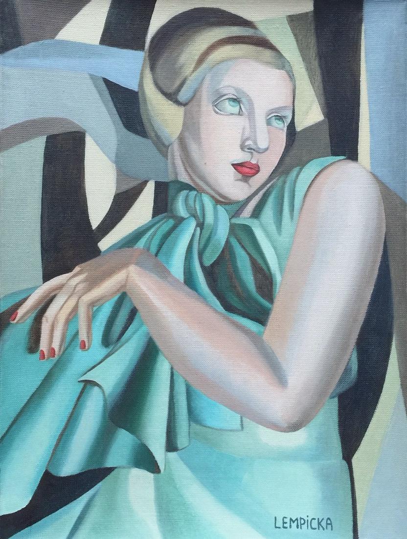 For Auction: Tamara de Lempicka, La Belle Rafaela, Giclee on canvas ...