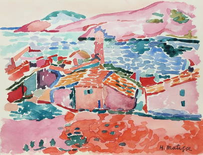 Henri Matisse (1869 1954) Watercolor On Cardstock