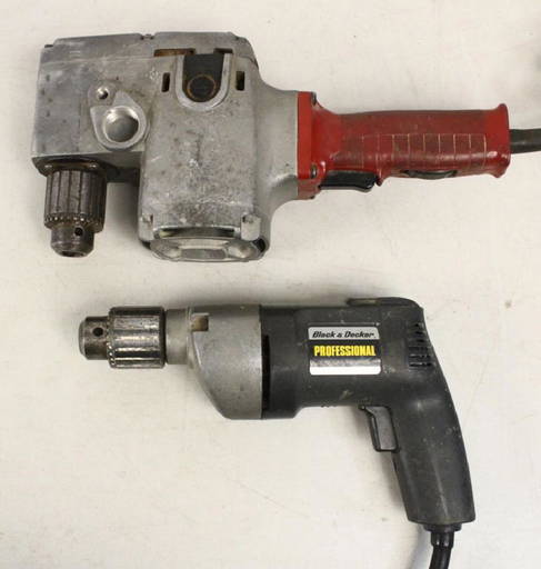 2 Drills Milwaukee Hole Hog Black & Decker Pro