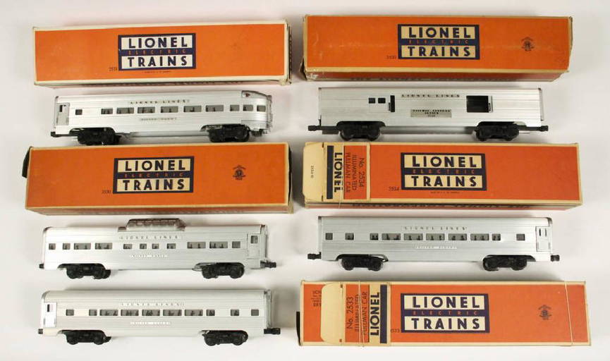 Lionel 2530, 2531, 2532, 2533, 2534 Aluminum Passenger