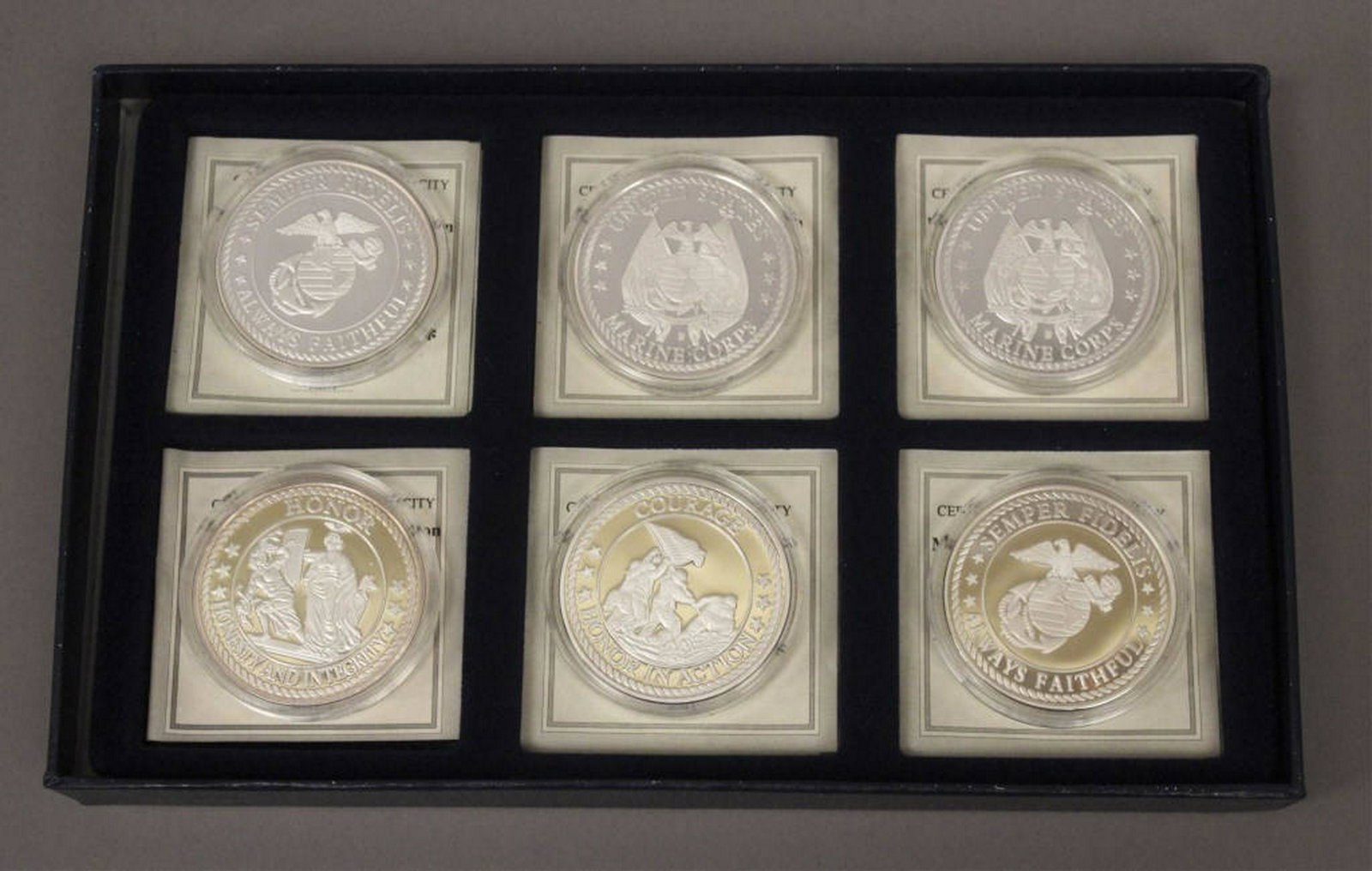 6 American Mint United States Marine Corps Coins
