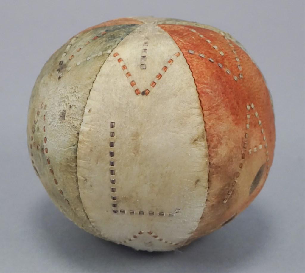 Antique Seal Skin Hand Made Eskimo Inuit Ball