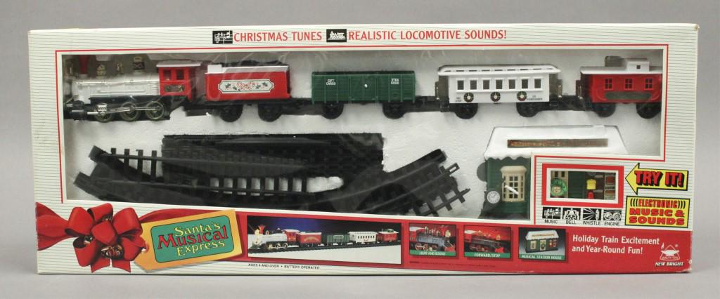 1992 New Bright Santa's Musical Express Train Set