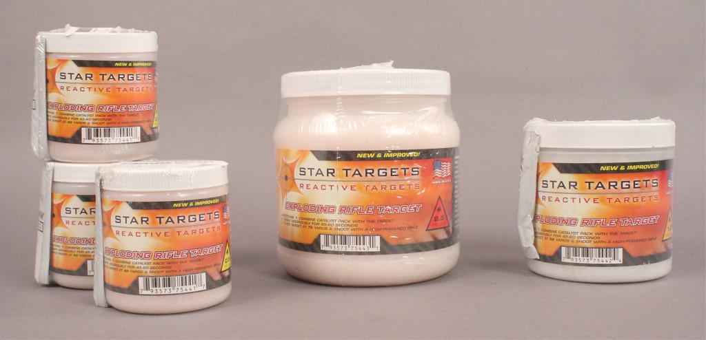 Star Targets Exploding Rifle Targets