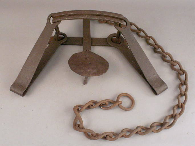 Antique Dual Spring Hand Forged Animal Trap