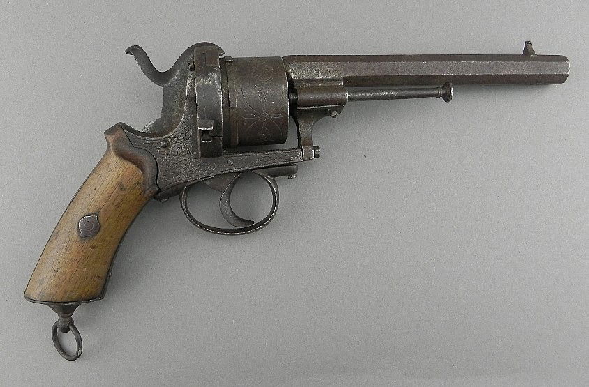 Fancy Antique Pinfire Pistol