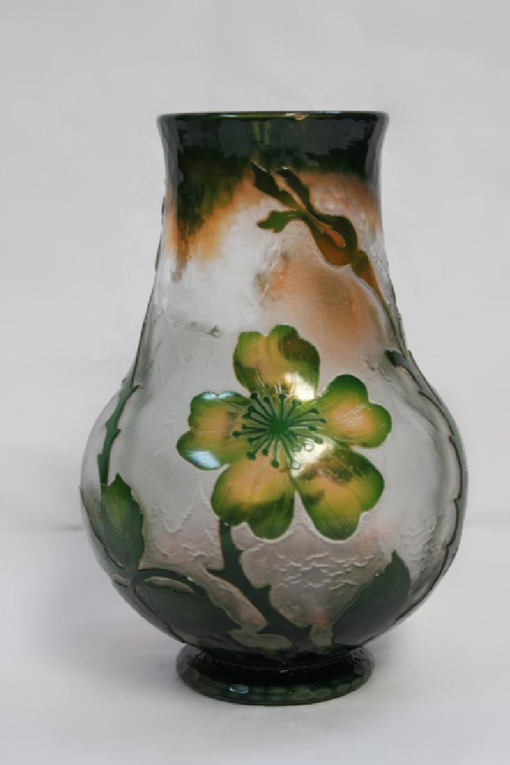 Daum Nancy Flower Vase, Mark