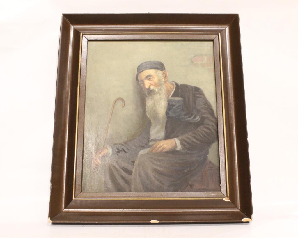 Jewish Oil Painting,signed