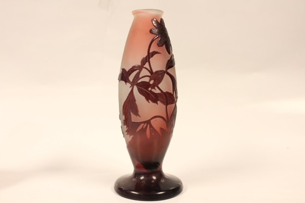 Galle Glass Vase Auction