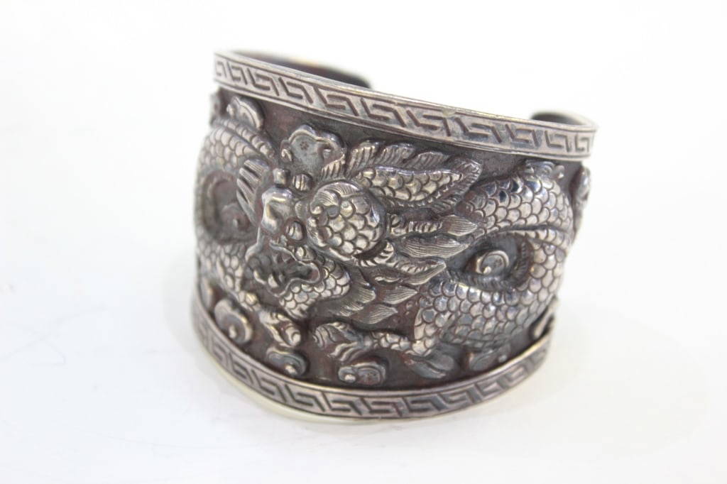 Chinese Silver Bangle Auction