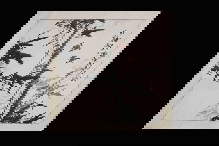 Chinese Ink Color Hand Paint Painting, Signed