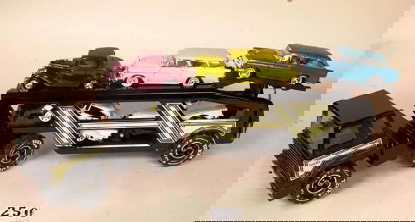 Tonka Car Carrier W/ 5 Cars