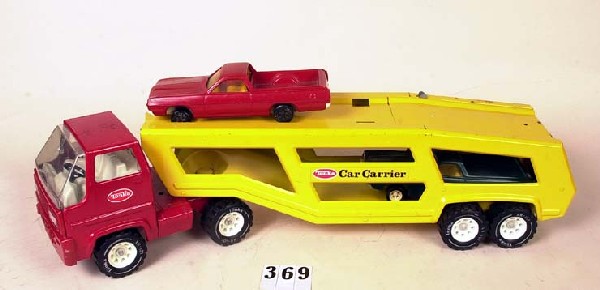 Tonka Turbine Cab Car Carrier W/ Cars