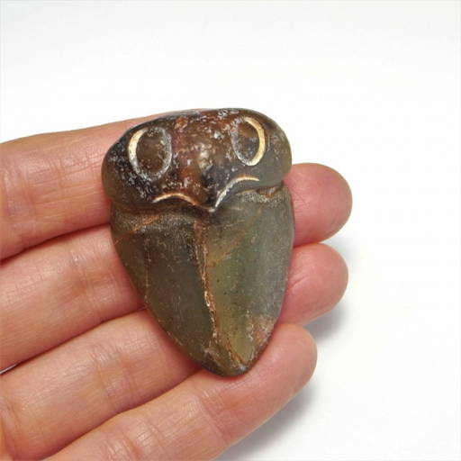 Chinese Antique Neolithic Jade Bird Amulet Hongshan