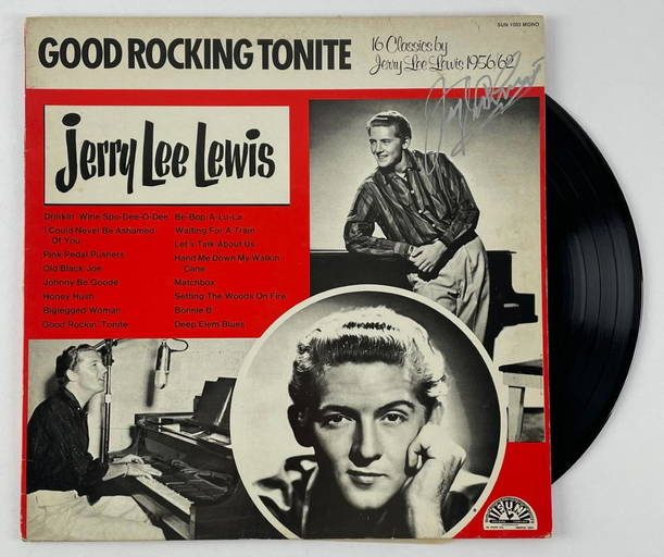 Jerry Lee Lewis Signed "Good Rocking Tonight" Album (JSA) - Oct 08 ...