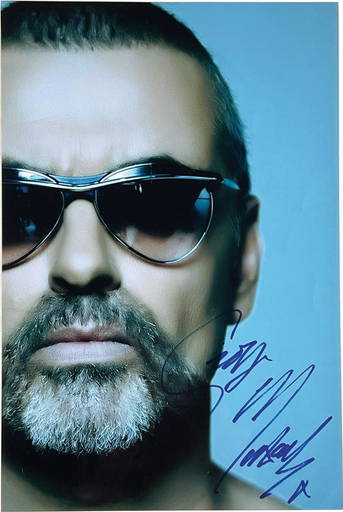 George Michael Signed 8â€ X 12â€ Photo (roger Epperson/real Authentication)