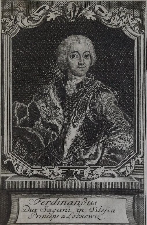 Prince Lobkowicz Duke of Saga in Silesia 1740s