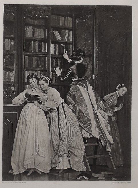 Toulmouche, Forbidden Fruit, 1881 Goupil Engraving