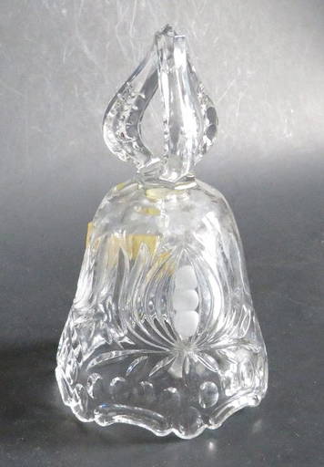 Hand Cut Lead Crystal Bell Annahutte, West Germany