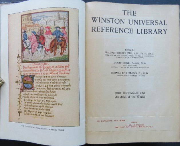 Winston Universal Reference Library 1935, 3000 Illustr.