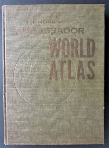 Hammond Ambassador World Atlas, Gazetteer, 1sted. 1957, Maps