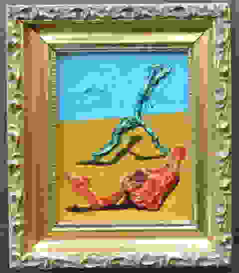 Victor Moreau, High Degree Of Separation, Surreal Painting, Mixed Media ...