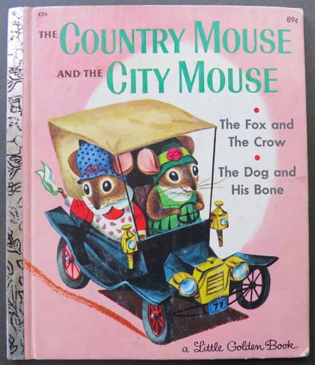 Aesop Fables, Country, City Mouse, Fox Crow, Dog His Bone, 1sted. 1982