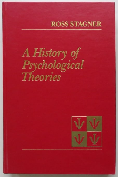 Buy Ross Stagner, A History Of Psychological Theories, 1st/1st Ed. 1988 ...
