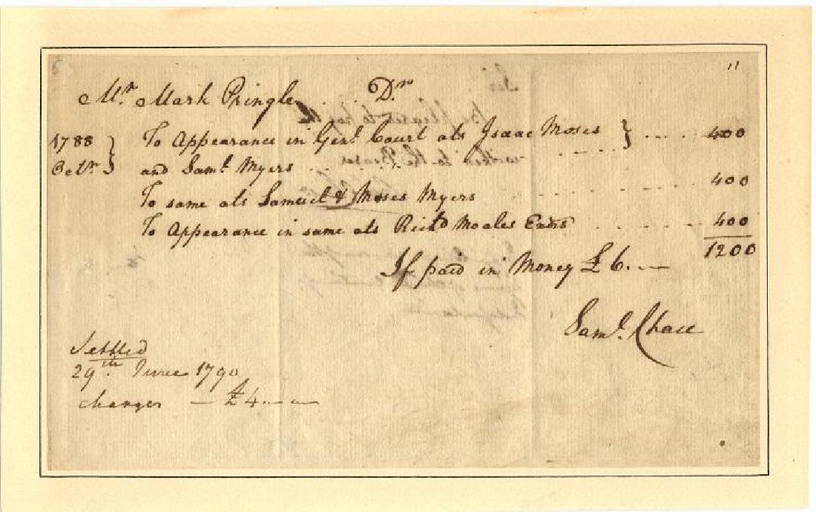 Declaration Of Independence Signer Samuel Chase Ds Re
