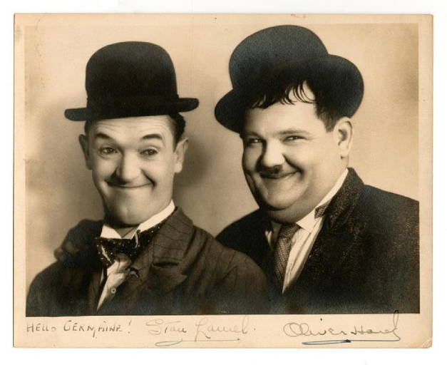 Laurel & Hardy signed portrait photo taken at Hal Roach - Sep 27, 2016 ...