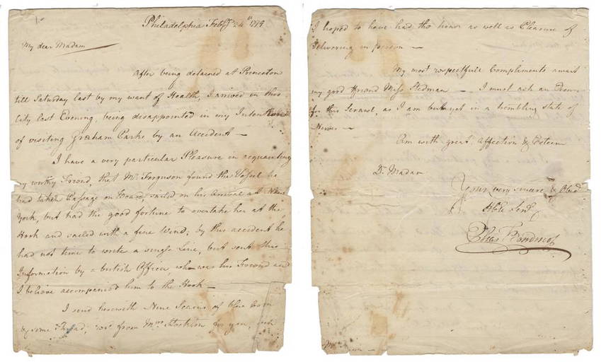 Elias Boudinot, Revolutionary War Dated Als