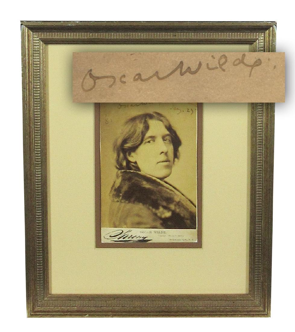 Oscar Wilde Rare Signed Photo