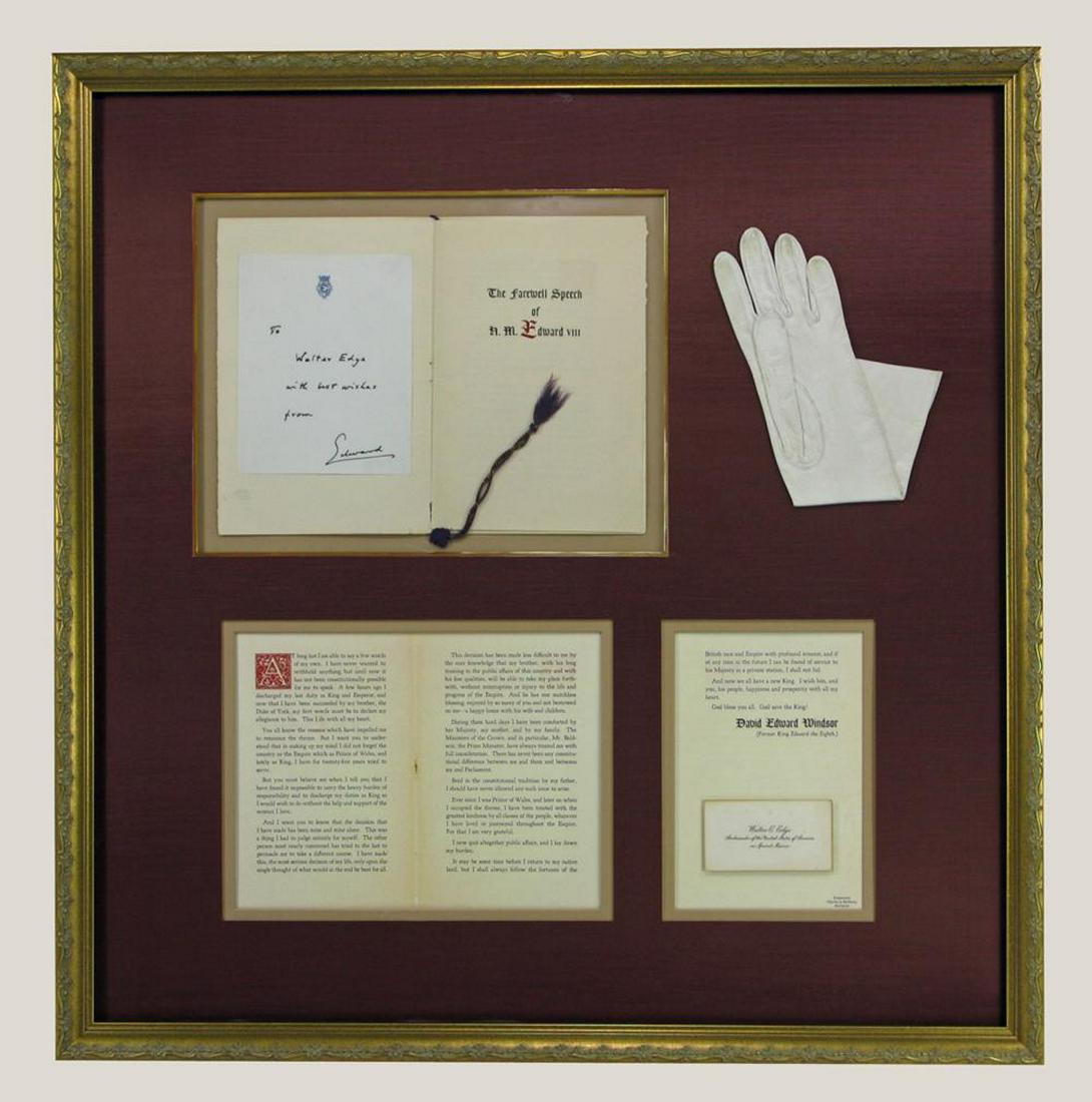 Edward Viii Signed Abdication Speech, The Dutchess'