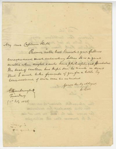 Sir Walter Scott Autographed Letter Signed