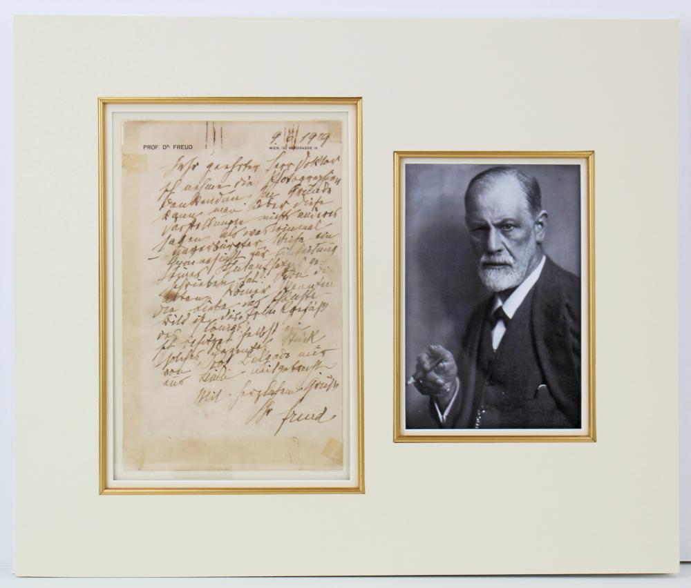 Sigmund Freud Autograph Letter Signed with Important - Jan 16, 2020 ...