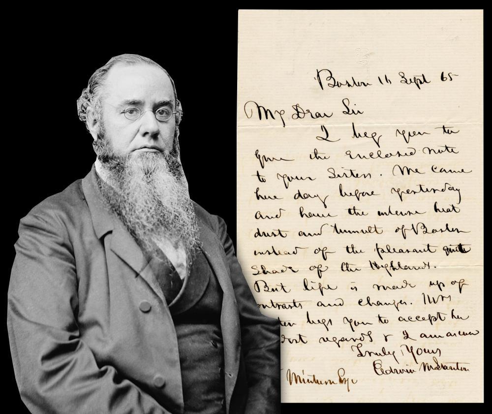 Edwin M. Stanton, Sec. Of War, Als: "but Life Is Made