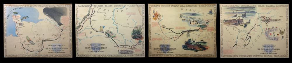 Wwii 79th Infantry Division Pictorial Maps, Complete