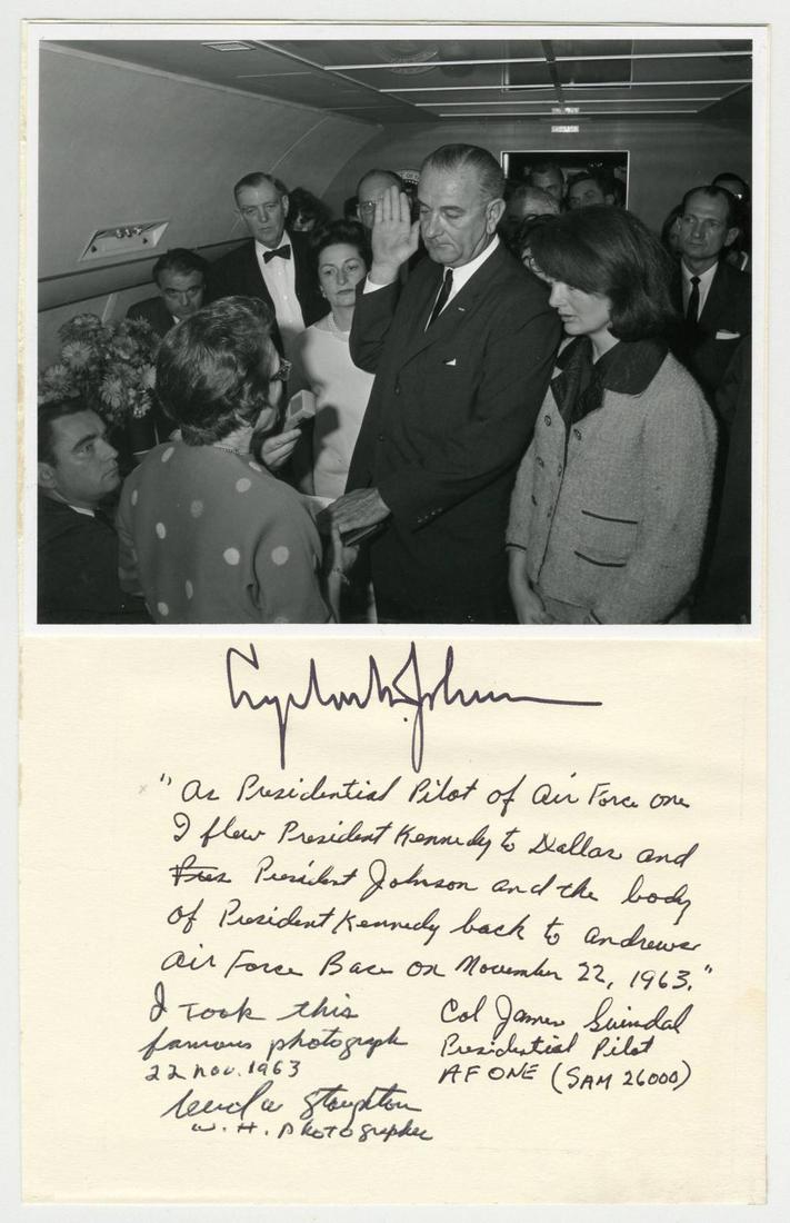 LBJ Swearing-In, Original Photo Signed by New - Jun 10, 2020 ...