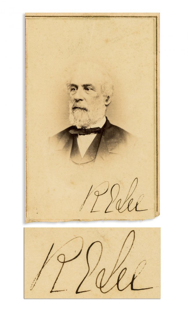 Robert E. Lee Signed Cdv Photo