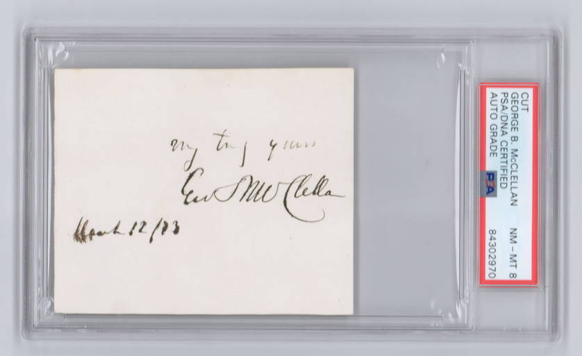 Civil War General George McClellan Signature, PSA - Jun 30, 2021 ...
