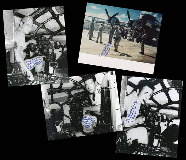 Atomic Bomb: Tibbets, Sweeney, Albury & Olivi Signed